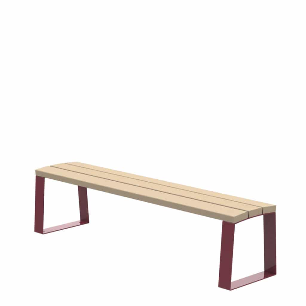 Public backless benches, PASTEL - ATECH