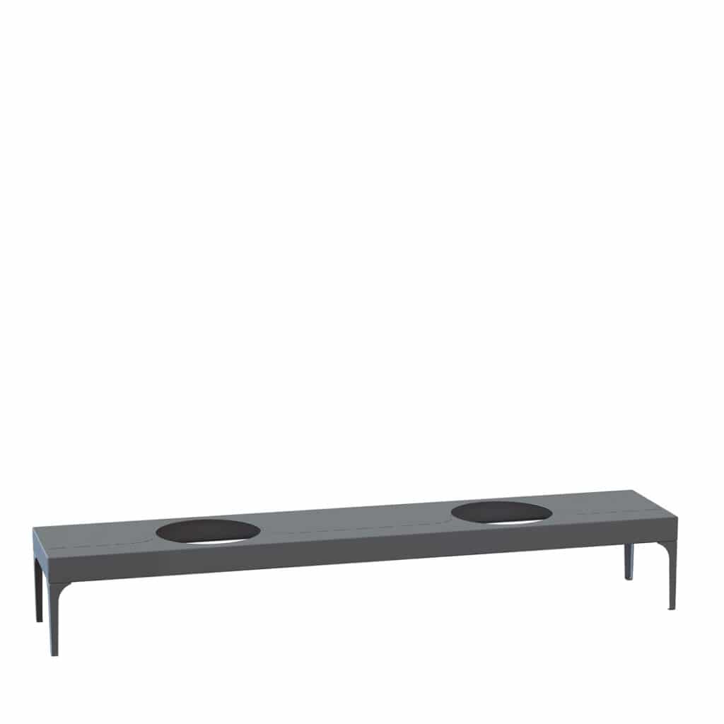 Double backless bench - A-LINÉA - ATECH