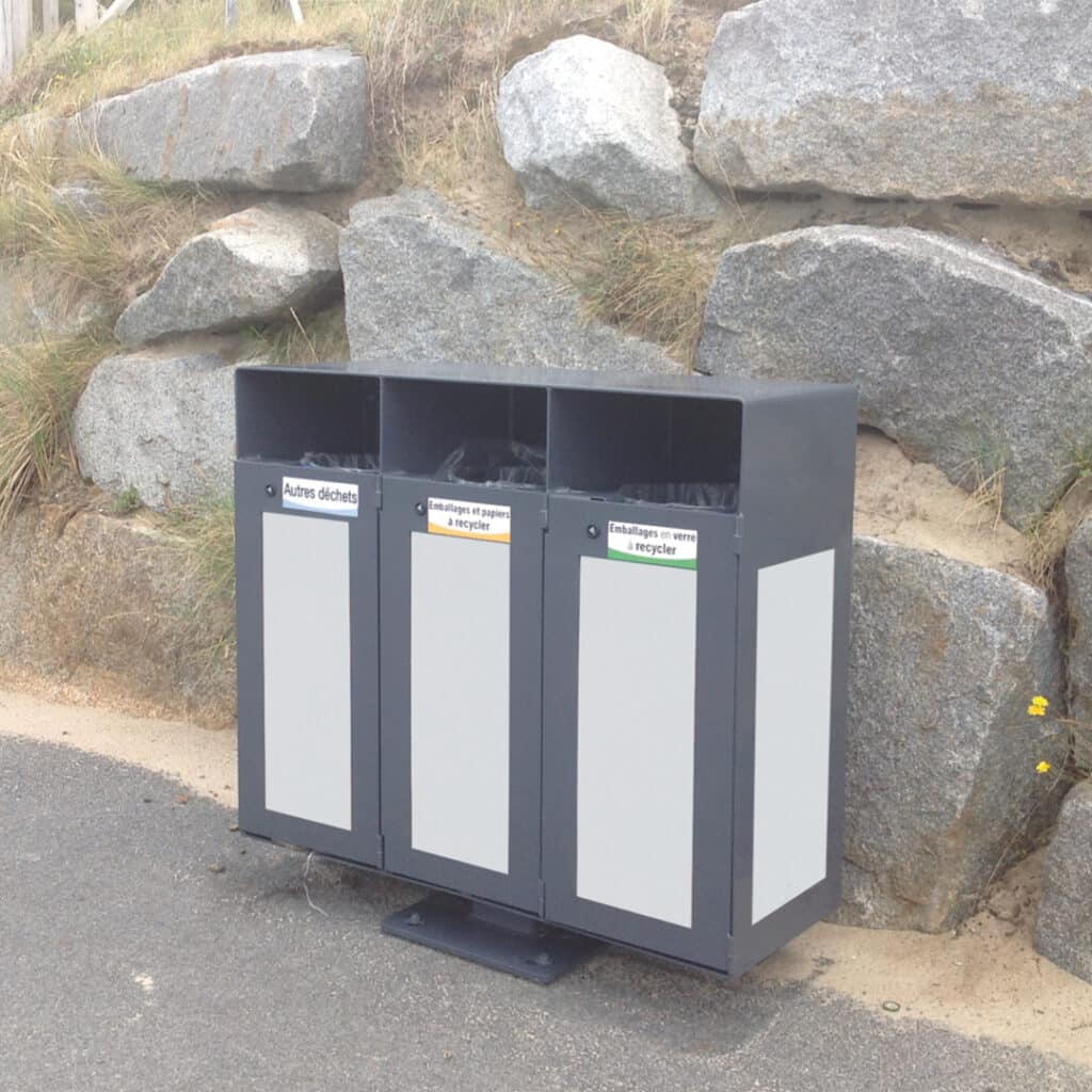 Abfallbehälter für Kommunen, Stadtmobiliar Mülleimer - ATECH