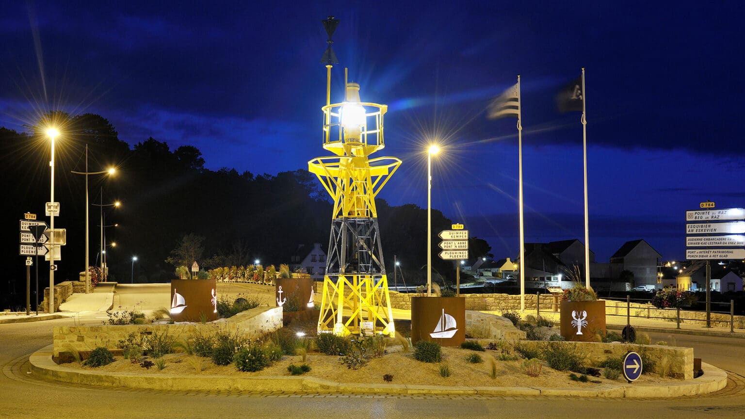 Aménager un rond-point avec une approche paysagère à Audierne